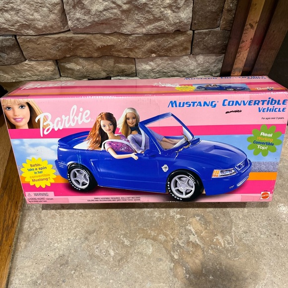 Mattel | Toys | Vintage Barbie Mustang Convertible Vehicle | Poshmark